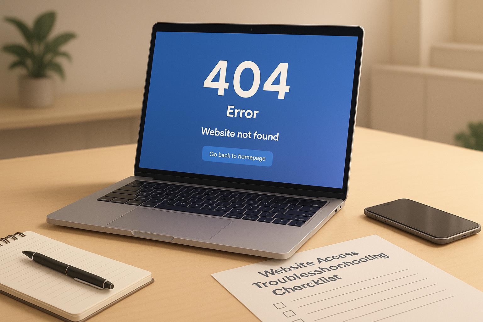 Website Access Troubleshooting Checklist