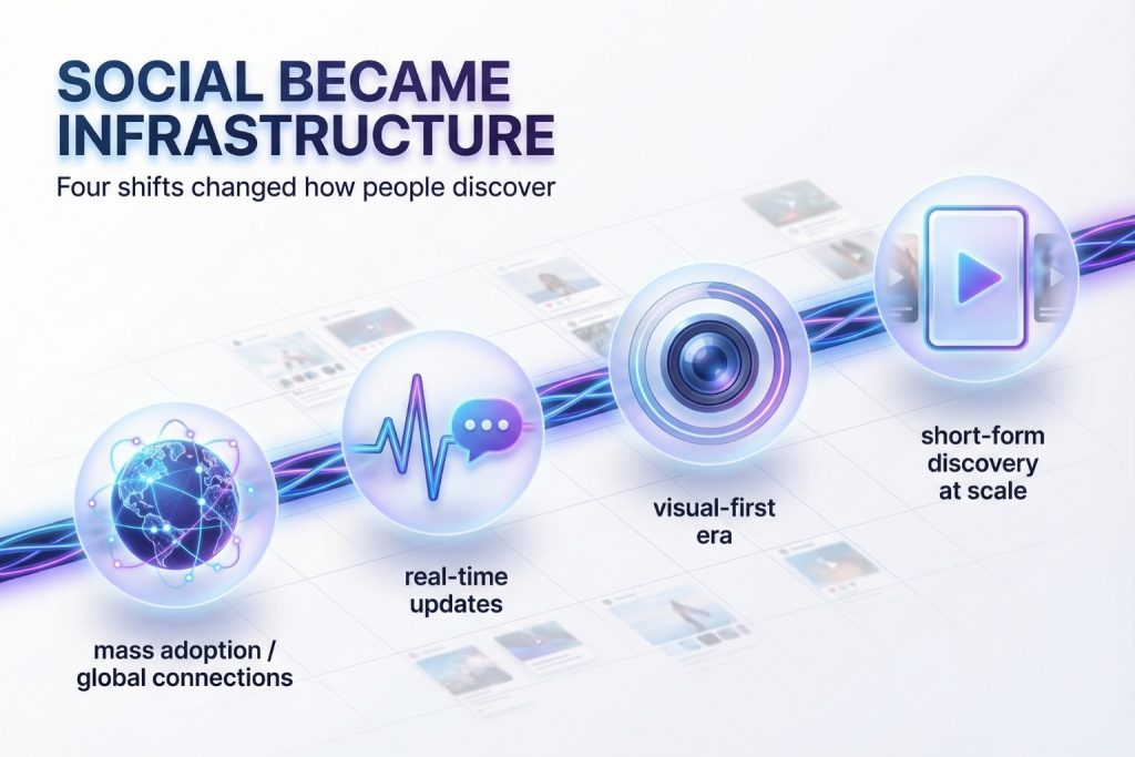 The Evolution of Social Media Platforms | Timeline + Business Impact ...